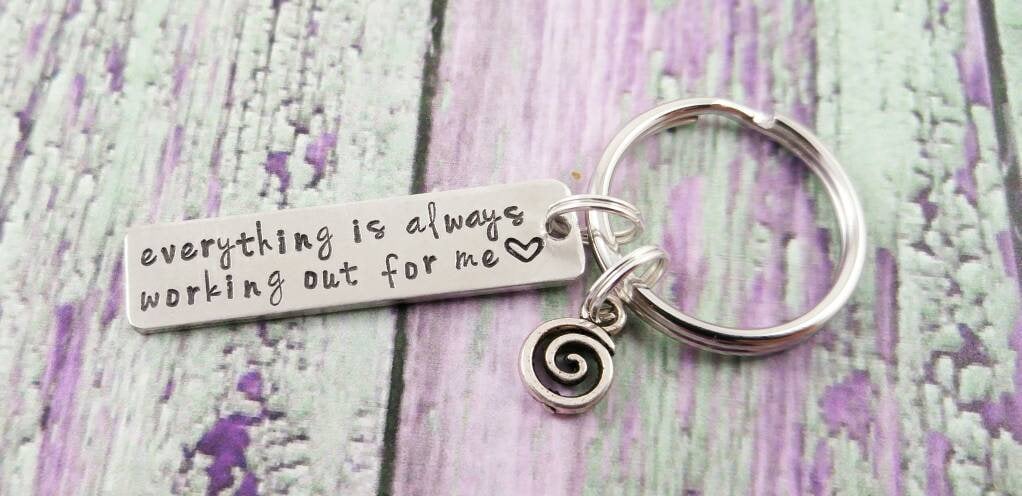 Positive Quote Keychain Positive Thinking Positive | Etsy