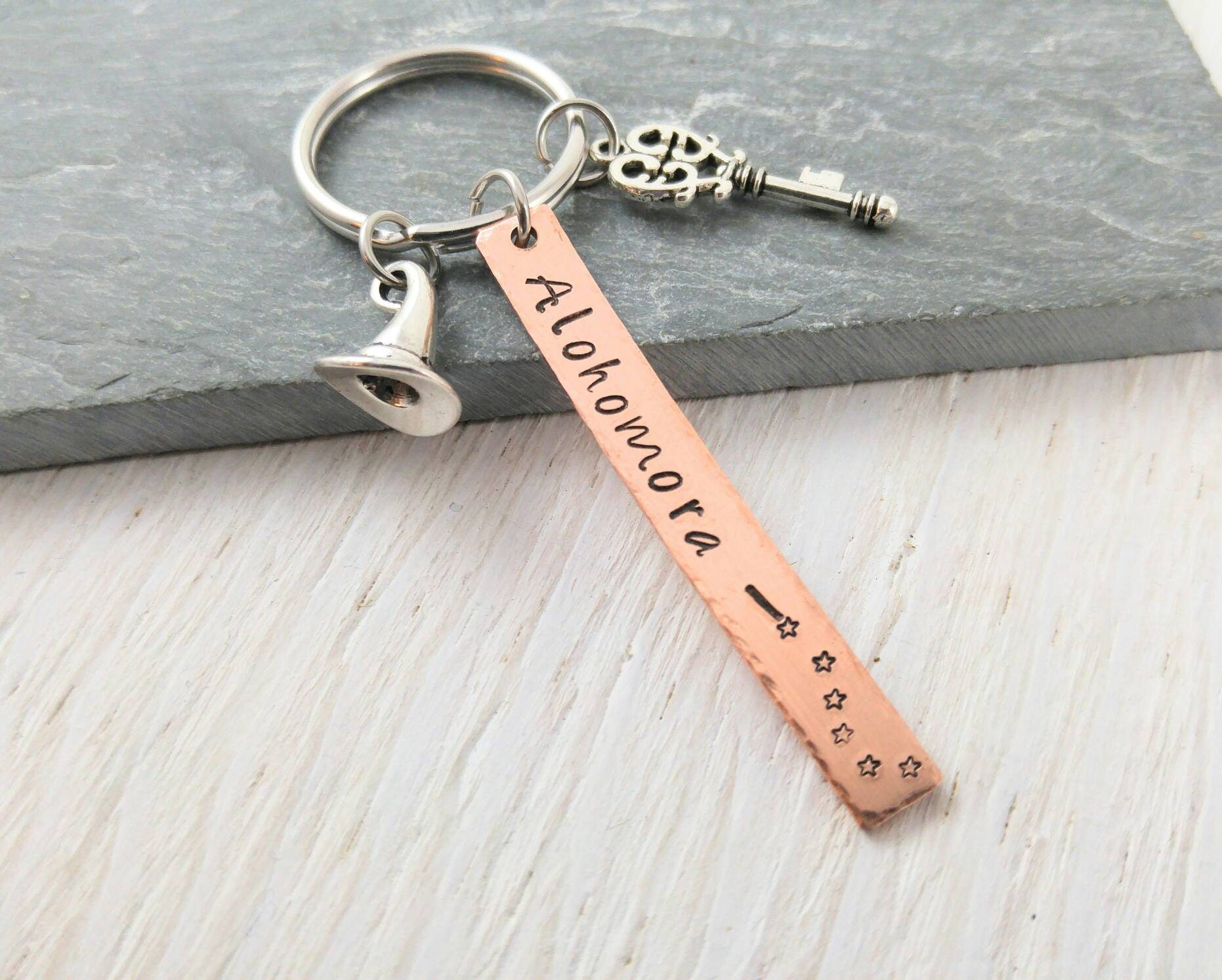 Alohomora Keychain Wizard Hat Witch Keychain Magic Spells - Etsy Canada