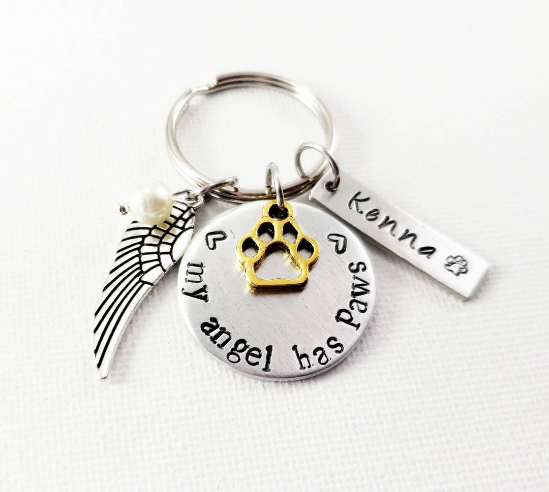 Pet Memorial Keychain Dog Mourning. Dog Memorial Gift Dog - Etsy Canada