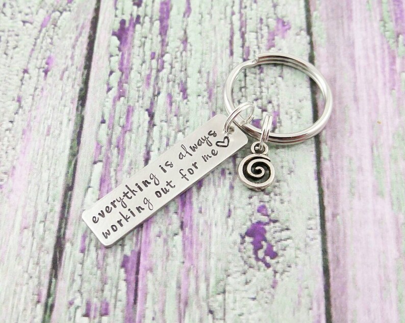 Positive Quote Keychain Positive Thinking Positive | Etsy