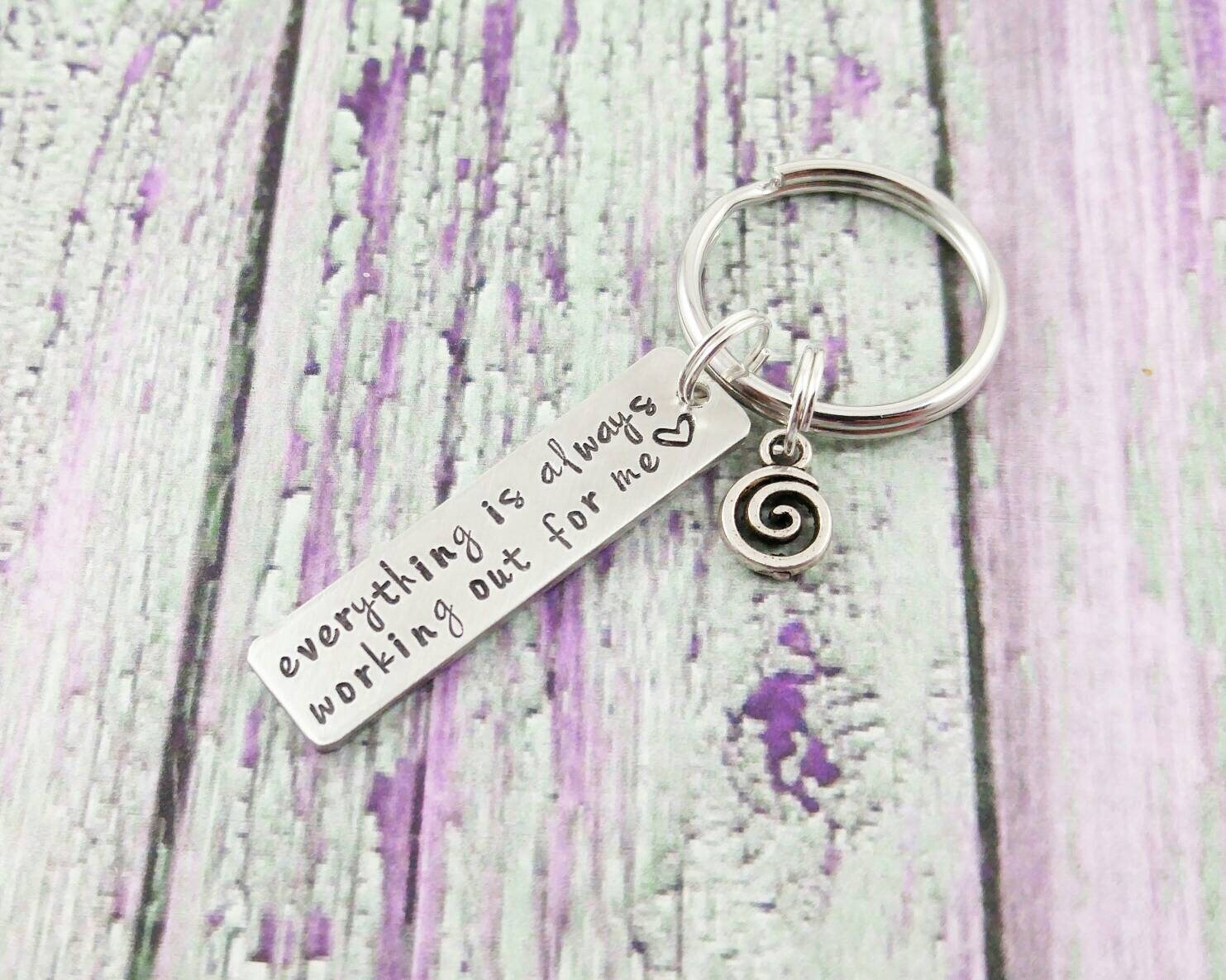 Positive Quote Keychain Positive Thinking Positive | Etsy