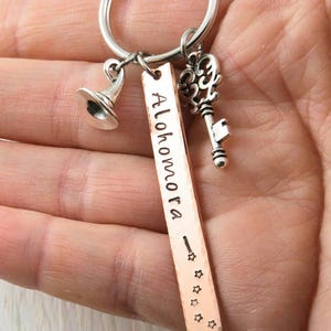 Alohomora Keychain, Wizard Hat Witch Keychain, Magic Spells, Stocking ...