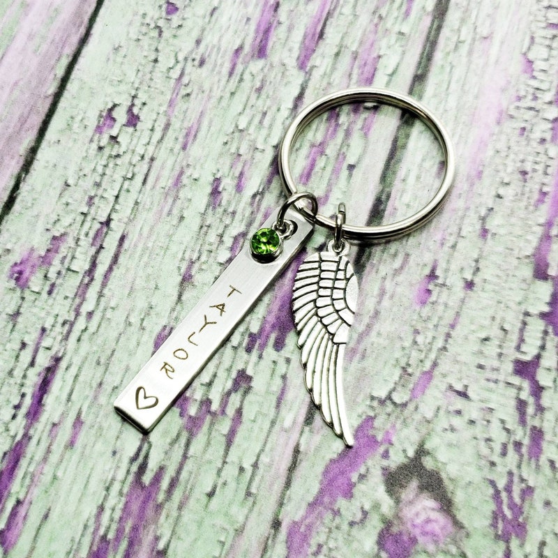 Angel Wing Key Chain - Etsy