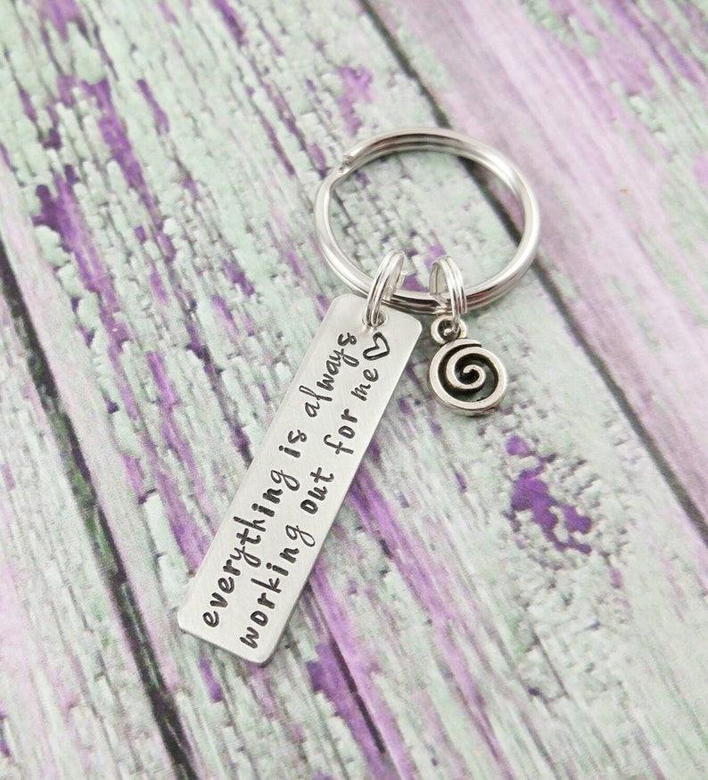 Positive Quote Keychain Positive Thinking Positive | Etsy