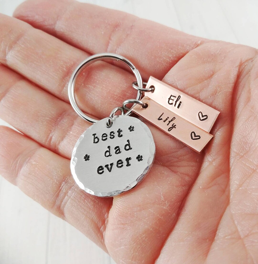 Fathers Day Gift. Dad Keychain, Dad Key Chain. Keychain for New Dad ...