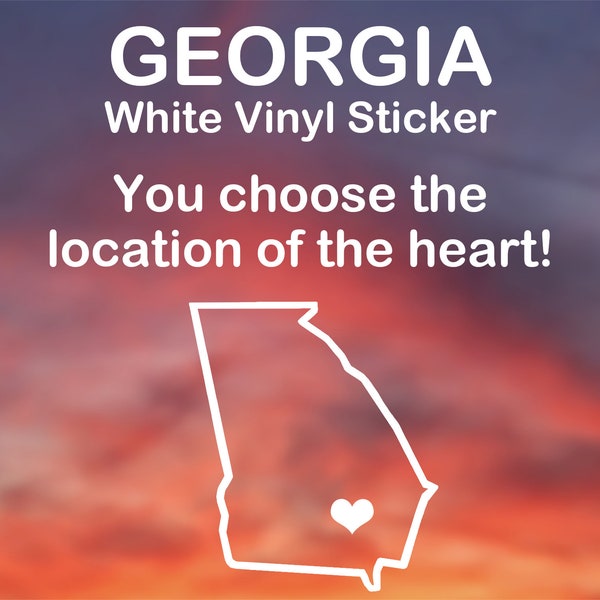 Georgia Vinyl Decal - Etsy