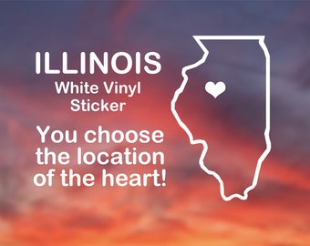 Illinois Car Decal - Etsy