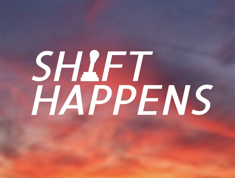 Shift Happens Funny Car Decal - Vinyl Sticker for Car - Etsy