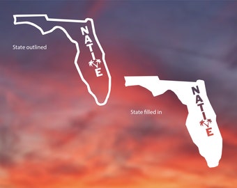 Florida Native Sticker - Etsy