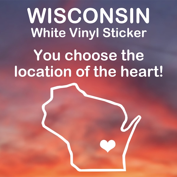 Wisconsin Car Window Decal - Etsy