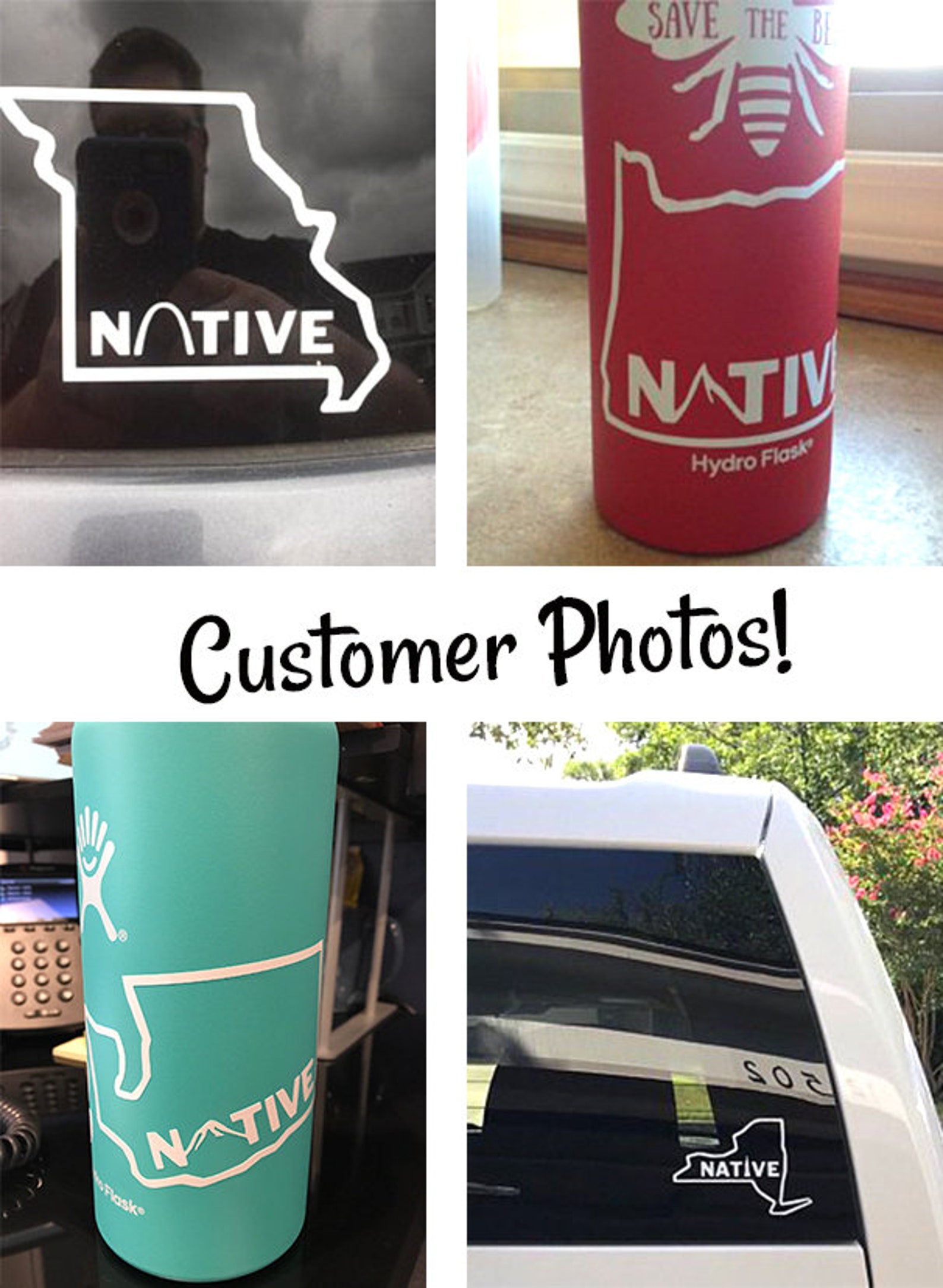 Colorado Native Mountain Vinyl Sticker White Decal for - Etsy