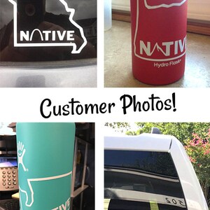Colorado, Native, Mountain, Vinyl Sticker, White Decal for Car, Window ...