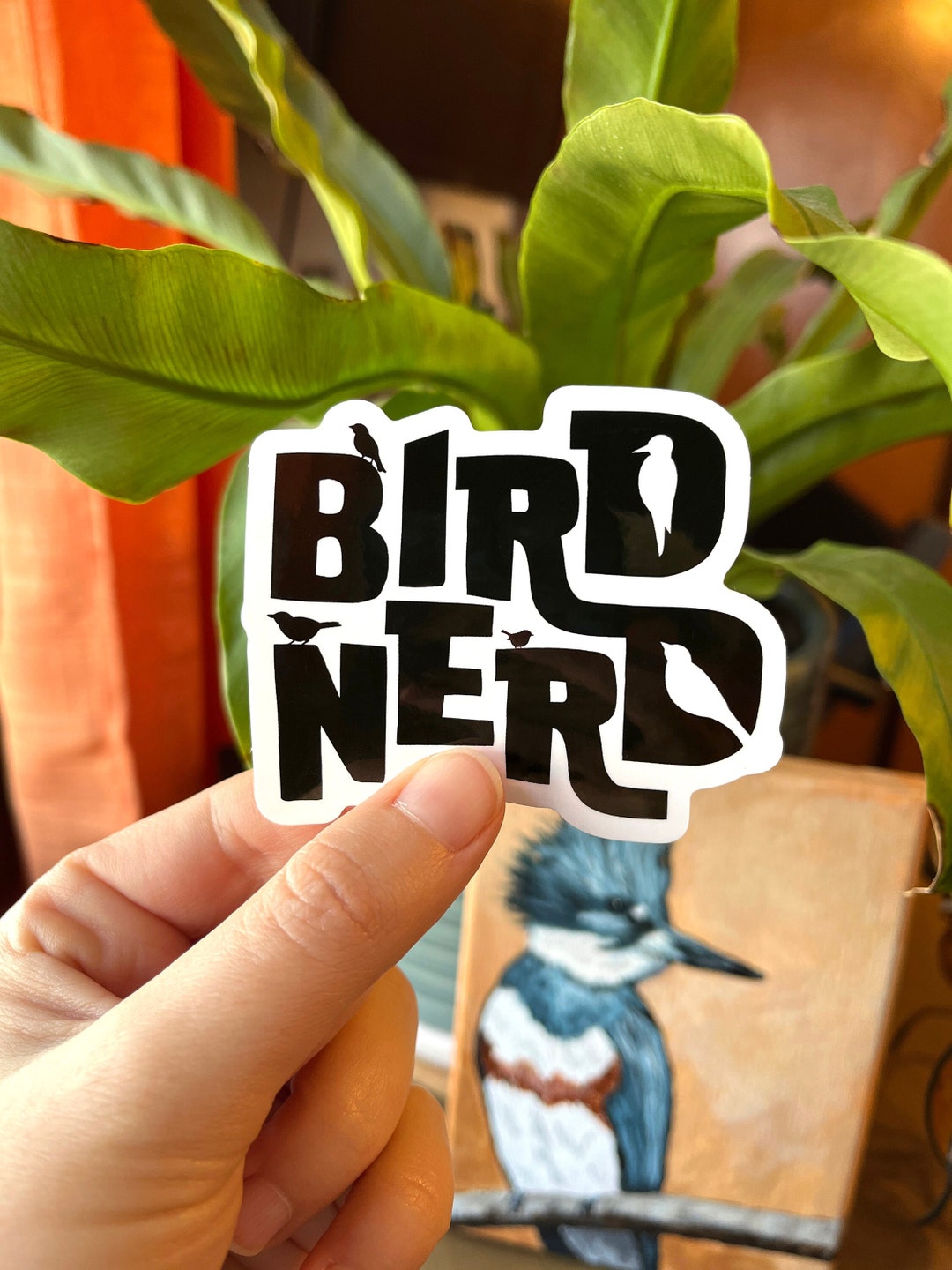 Bird Nerd Sticker - Awesome Die-cut Decal for Cars, Water Bottles ...