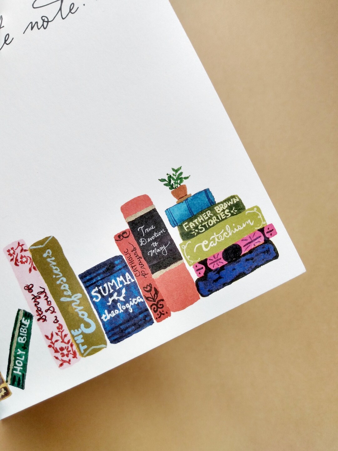 Catholic Books Cards, Catholic Friend Card, Thinking of You, Catholic ...