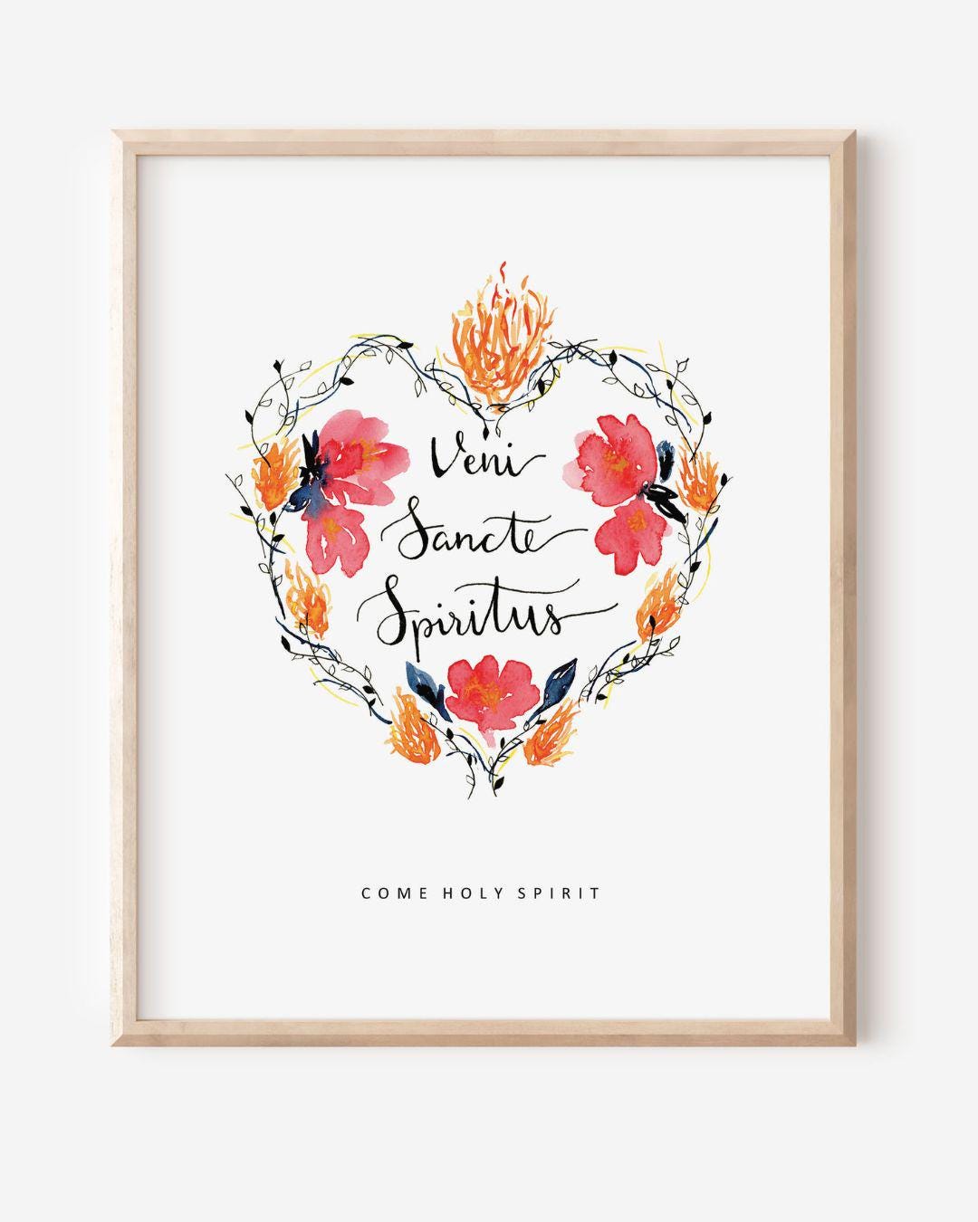 Veni Sancte Spiritus Art Print: Catholic Confirmation Gift (8x10) - Etsy