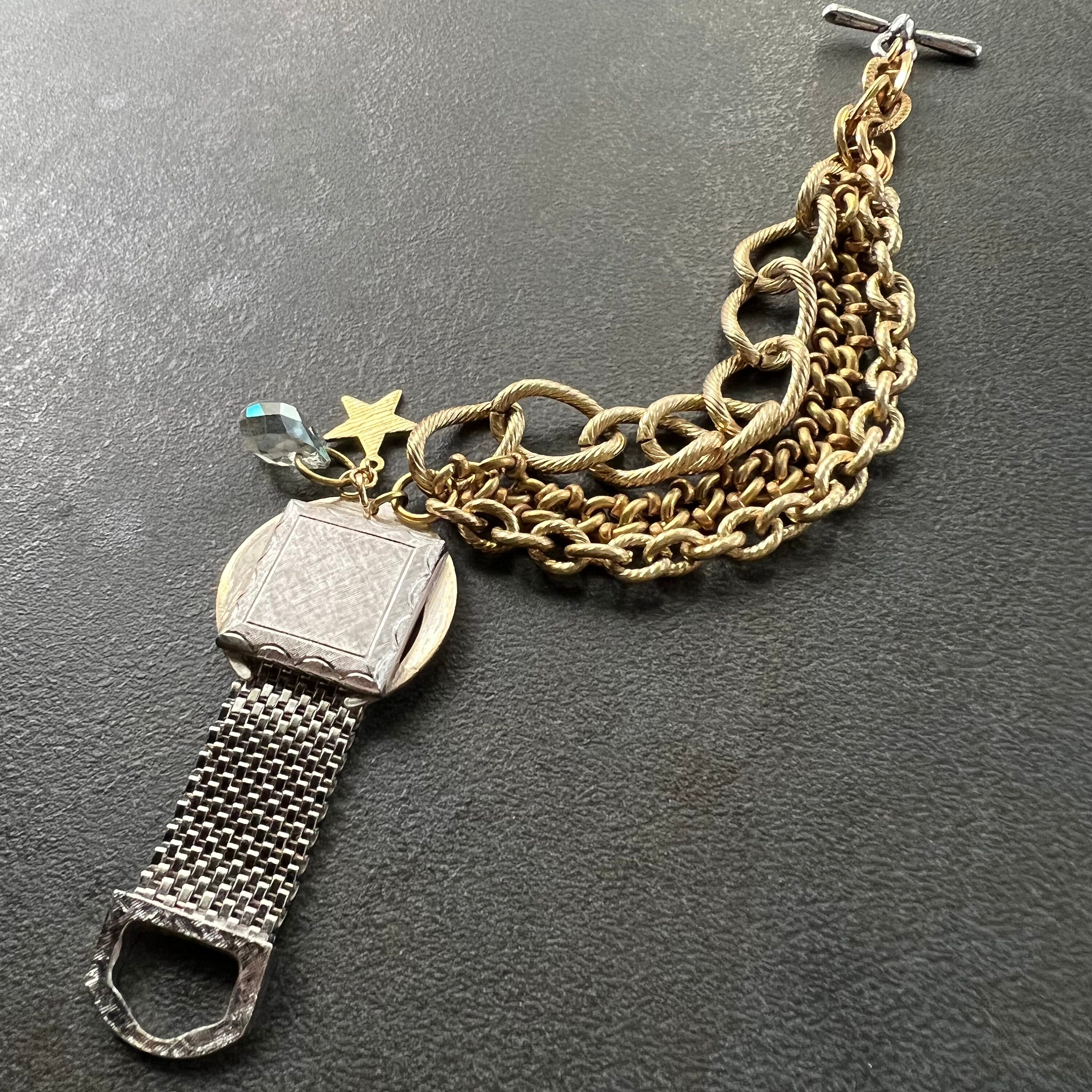 Vintage Cuff Link, Vintage Chain, Large Bracelet - Etsy