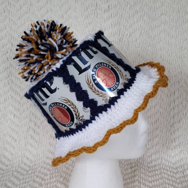 Crochet Beer Can Hat - Etsy