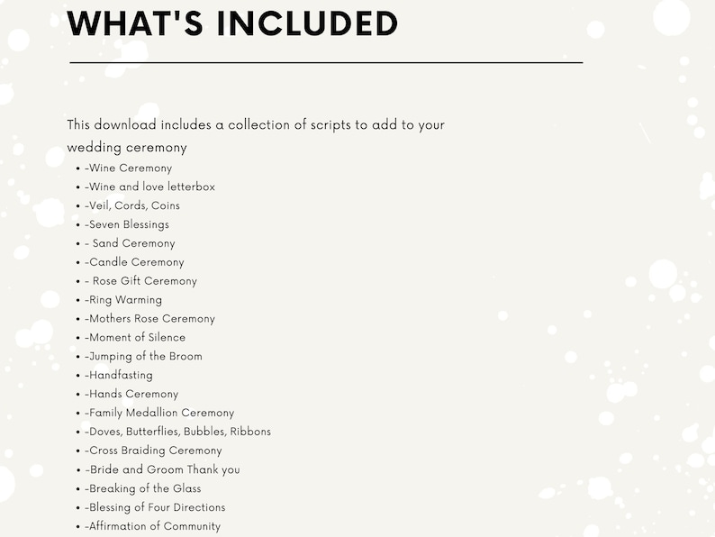 Wedding Script-handfasting-sand Ceremony-candle Union and Much More ...