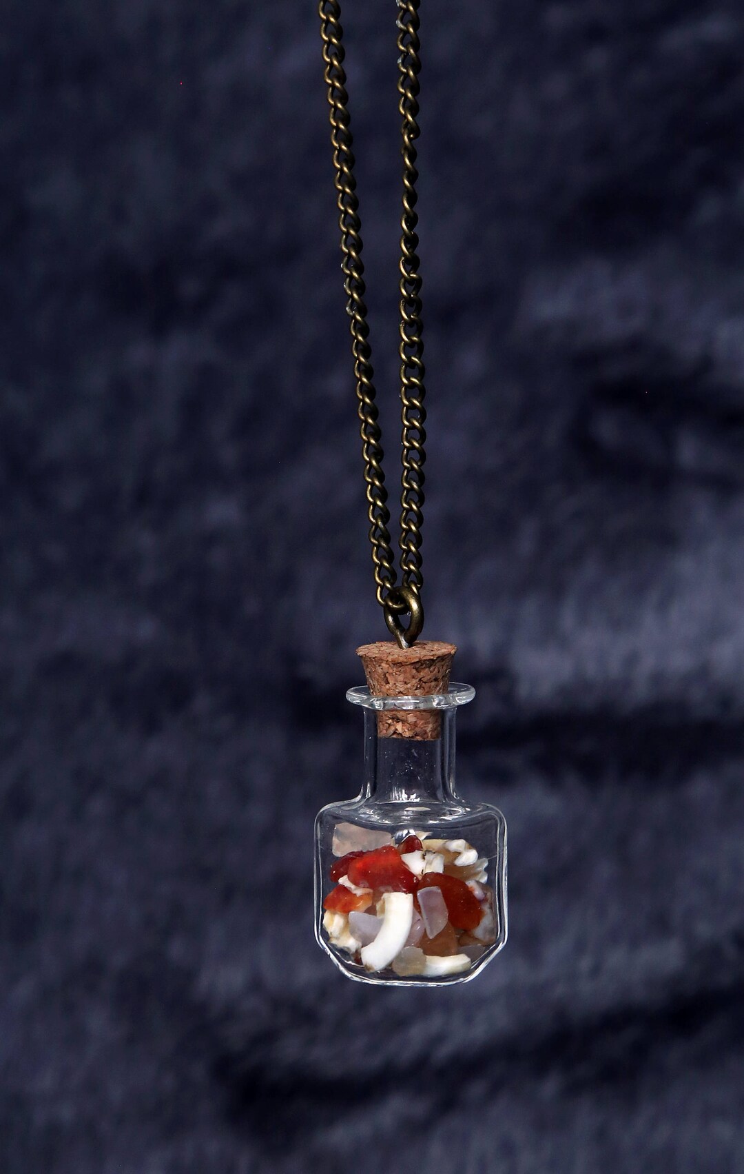 Pocket Gopher Teeth & Gemstone Necklace - Etsy