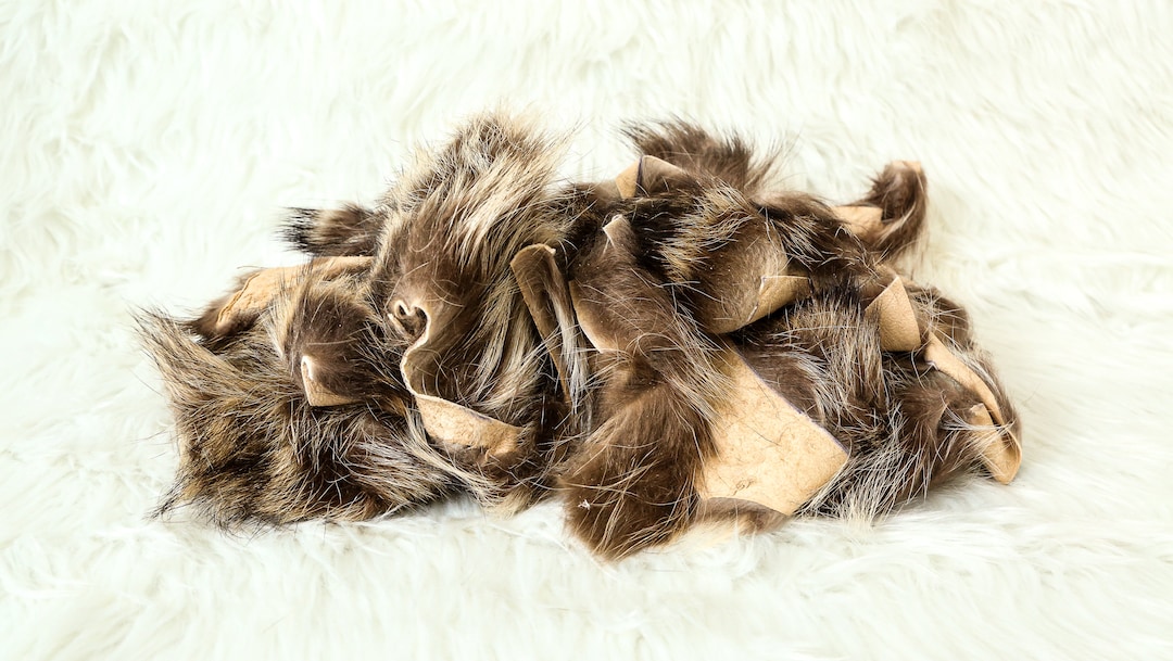 Raccoon Scrap Fur Pieces - Etsy