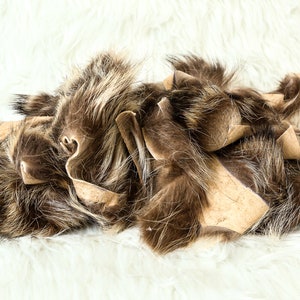 Raccoon Scrap Fur Pieces - Etsy