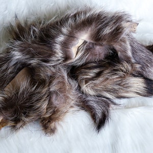 Raccoon Scrap Fur Pieces - Etsy