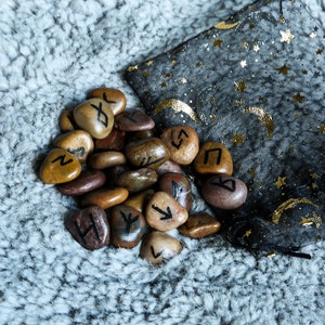 Tan Stone Rune Set - Etsy