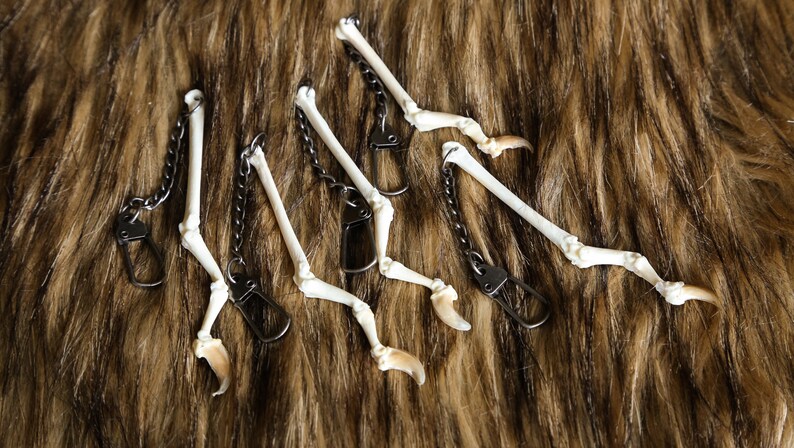 Fox Toe Bone Keychain - Etsy