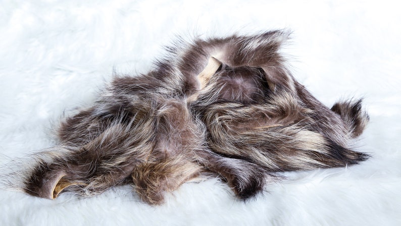 Raccoon Scrap Fur Pieces - Etsy