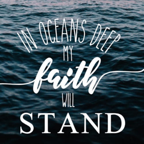 In Oceans Deep My Faith Will Stand Svg Christian Apparel Svg - Etsy