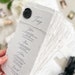Muriel Handmade Paper Wedding Menus, Deckled Edge Paper Menus, Day ...