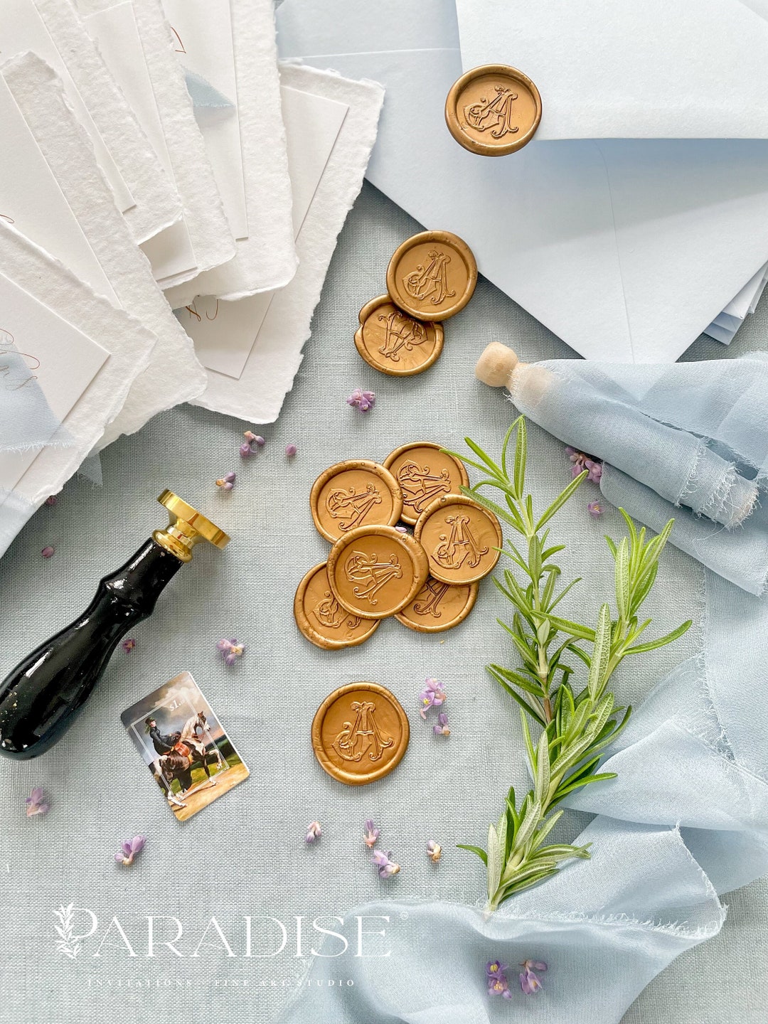 Custom Golden Wax Seals, Luxury Addition to Your Sets, Multiple Colours ...