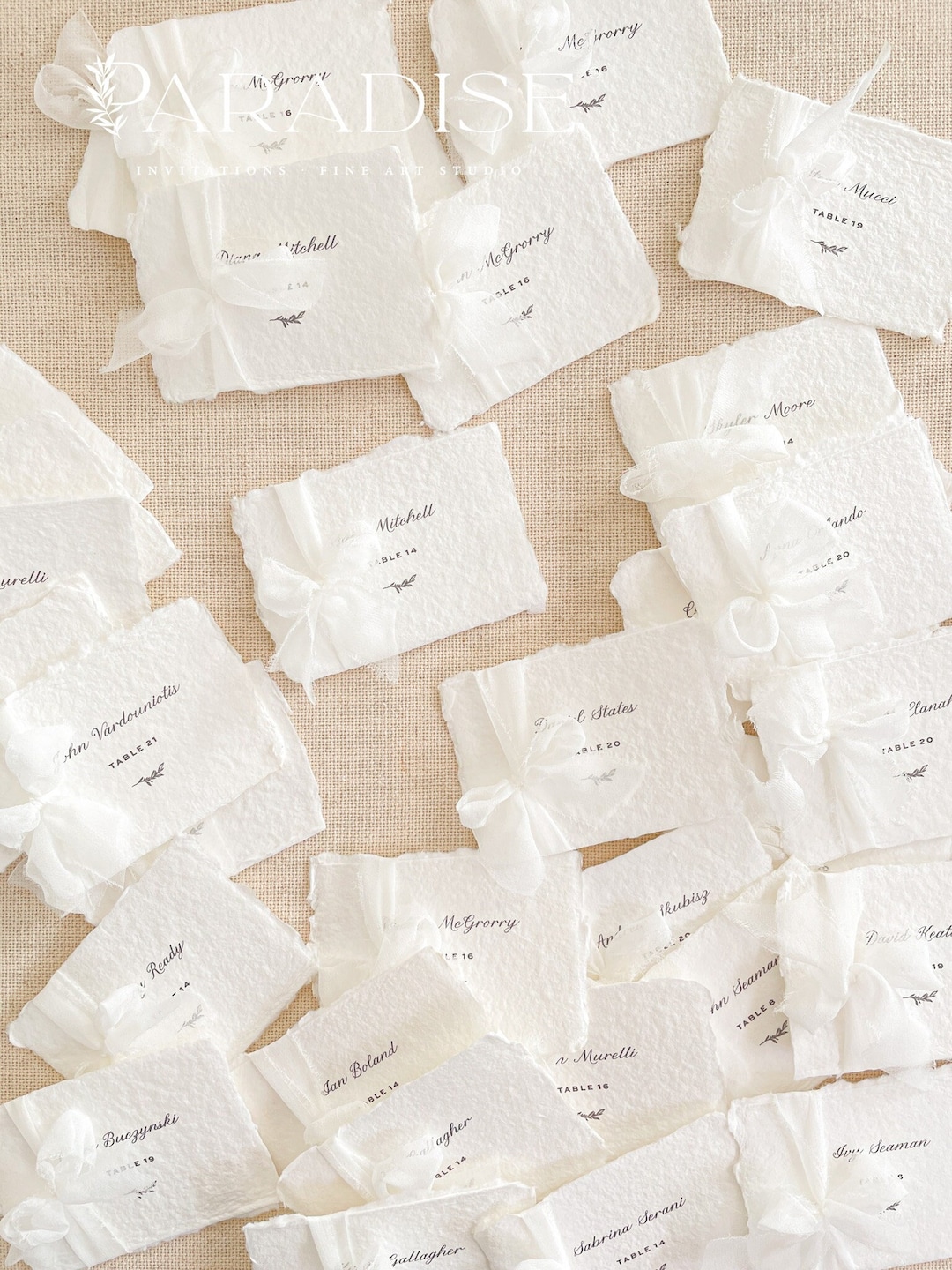 Serafina Handmade Place Cards, Name Cards, Printable Place Cards or ...