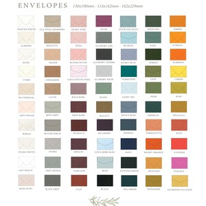 Rust Envelopes and White Ink Address Priting, Premium Paper, Address ...