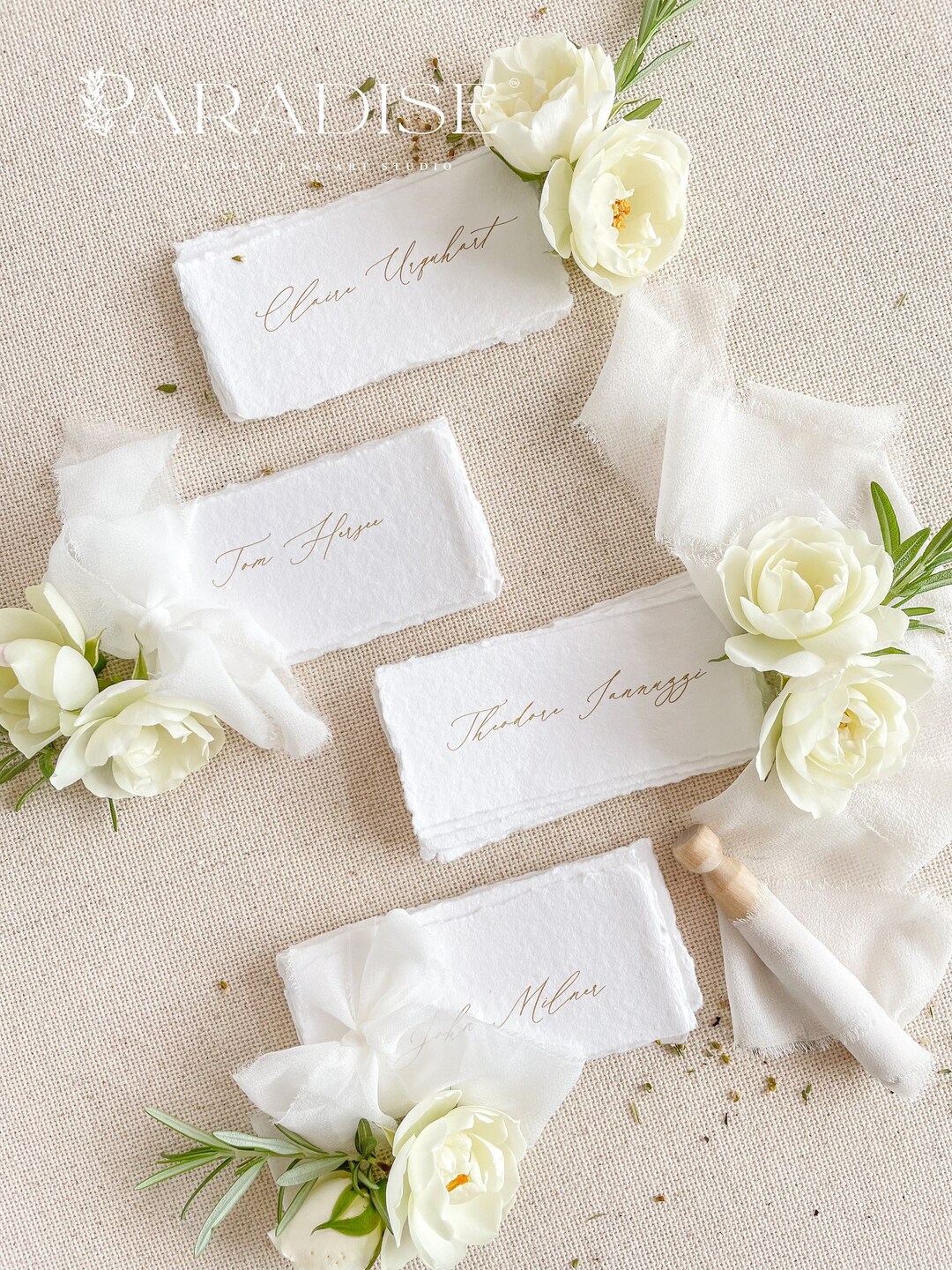 Charleen Handmade Place Cards, Printable Place Cards or Printed Place ...