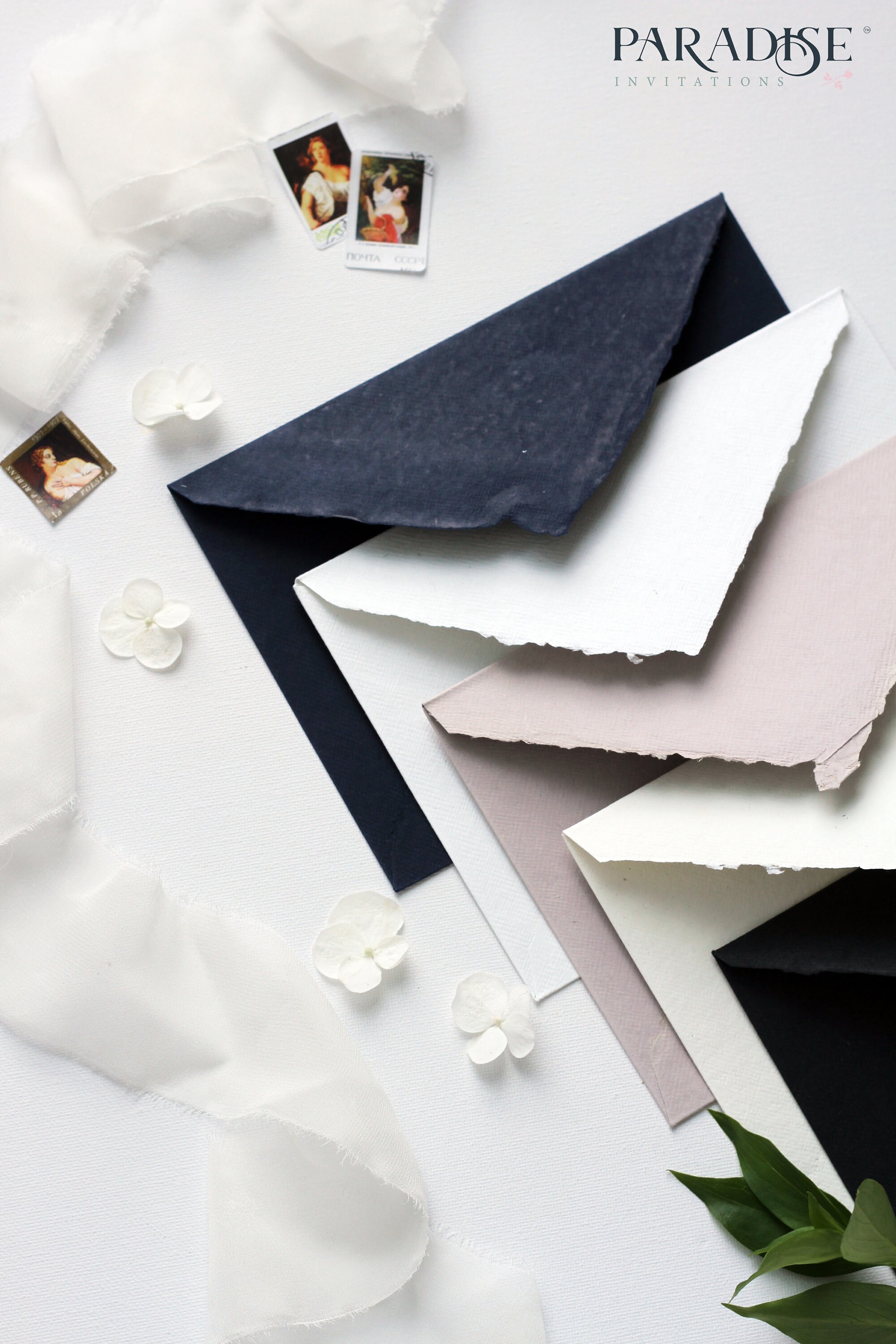 Handmade Paper Envelopes Wedding Stationery Wedding | Etsy