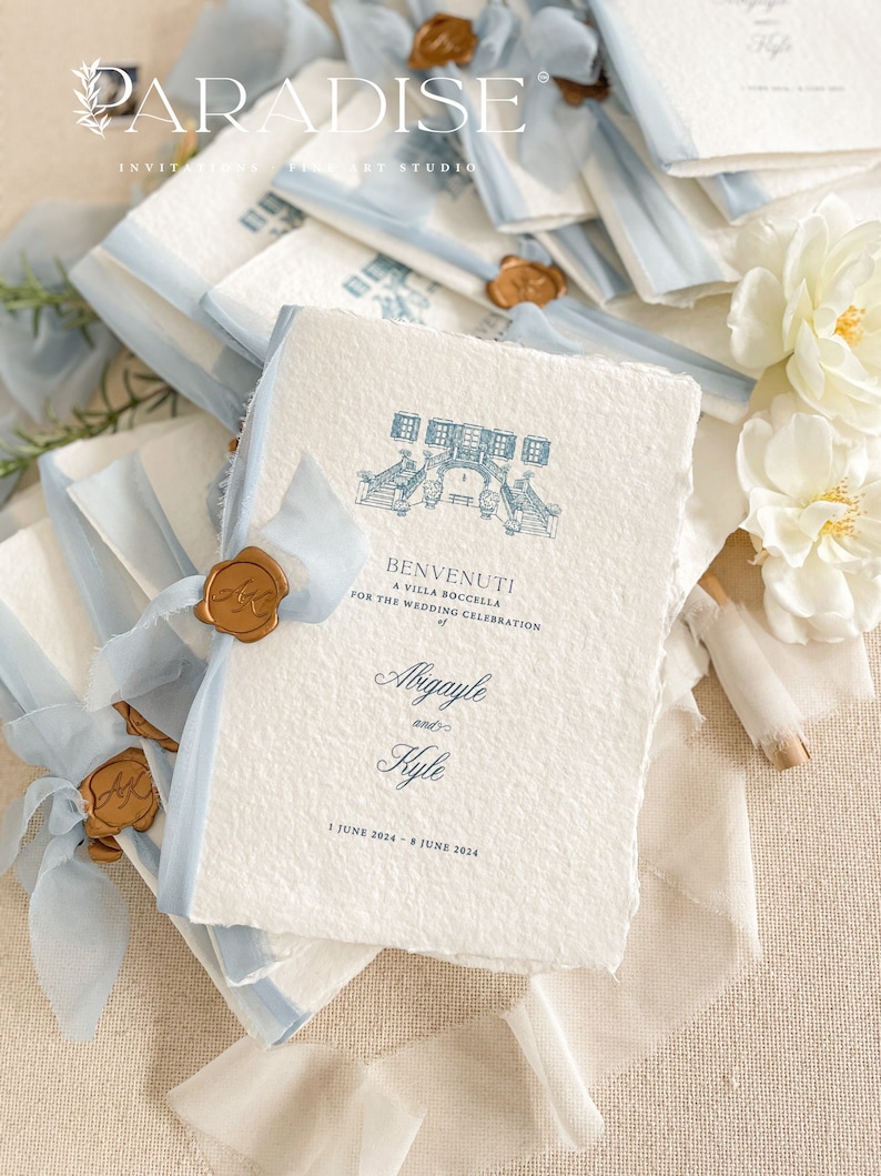 Wedding Programs | Handmade Paper | Custom Venue Artwork | Elegant ...