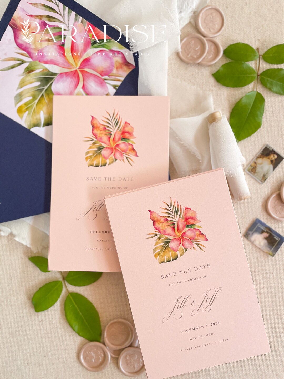 Mya Save the Date Cards, Calligraphy Elegant Save the Date Cards ...