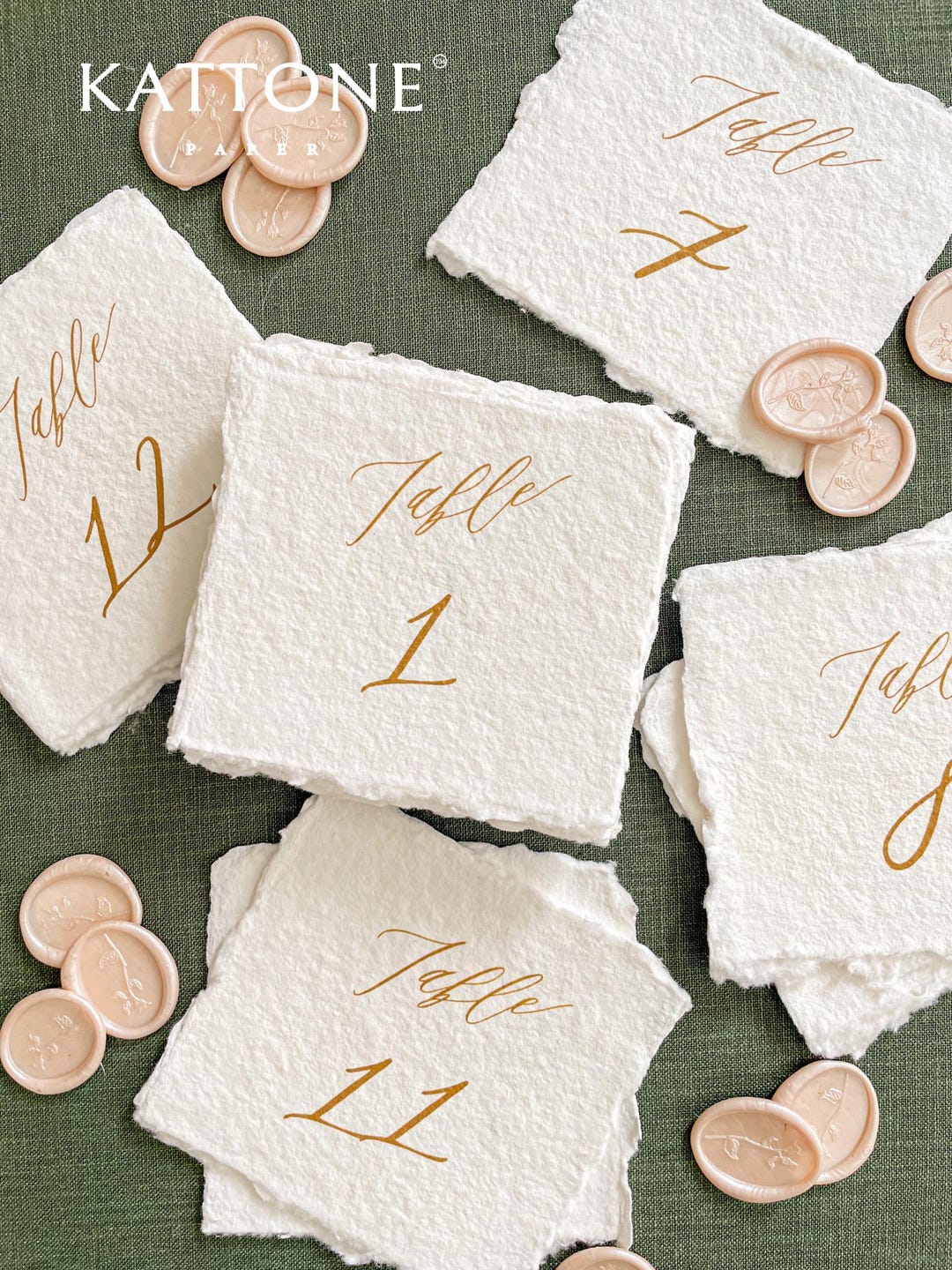 Handmade Table Numbers, Elegant Table Numbers, Printable Table Numbers ...