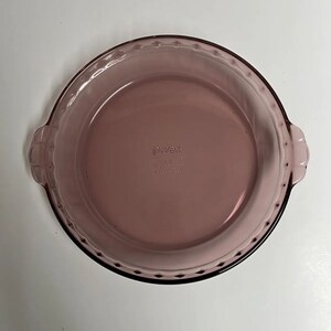 Pyrex USA Made Pie Plate 229 Scalloped Edge Purple Glass Baking Dish - Etsy