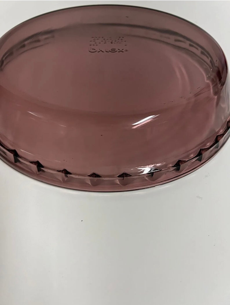 Pyrex USA Made Pie Plate 229 Scalloped Edge Purple Glass Baking Dish - Etsy