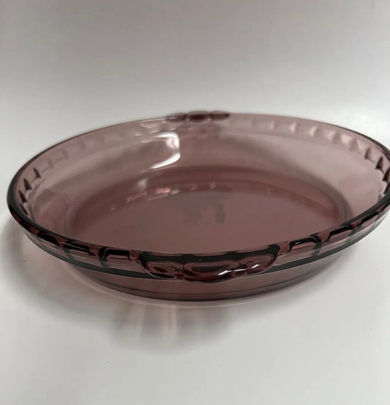Pyrex USA Made Pie Plate 229 Scalloped Edge Purple Glass Baking Dish - Etsy