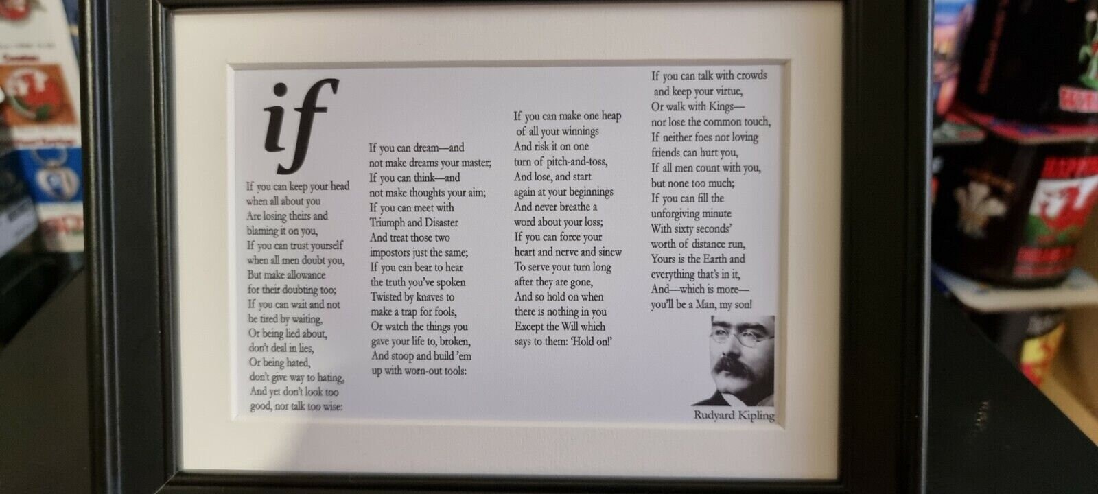 If Poem, Rudyard Kipling, Frame - Etsy UK