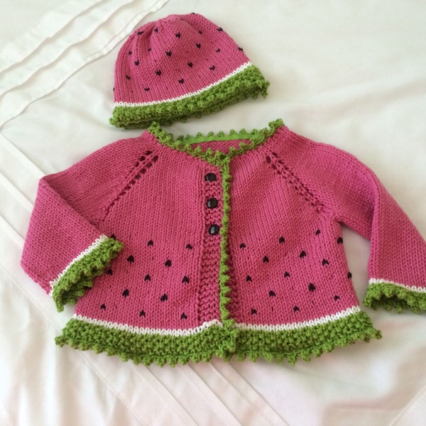 Watermelon Cardigan - Etsy