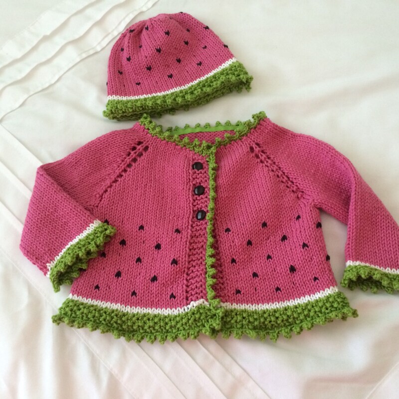 Watermelon Cardigan - Etsy