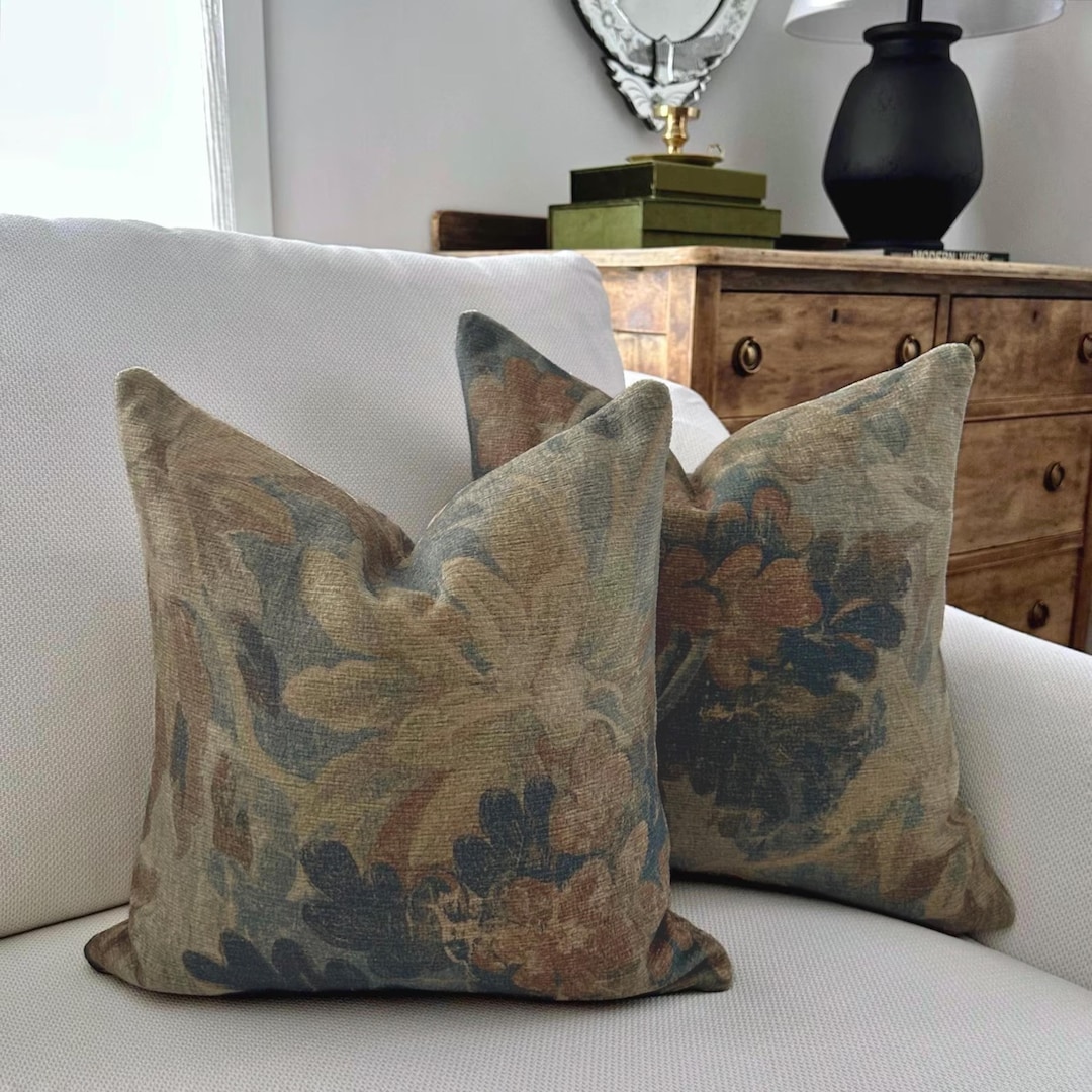 Mocha Pattern Designer Pillow Chenille Texture Throw Cushion Cover ...