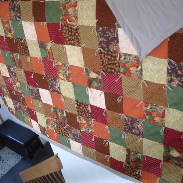 Fall Patchwork Quilt - Etsy