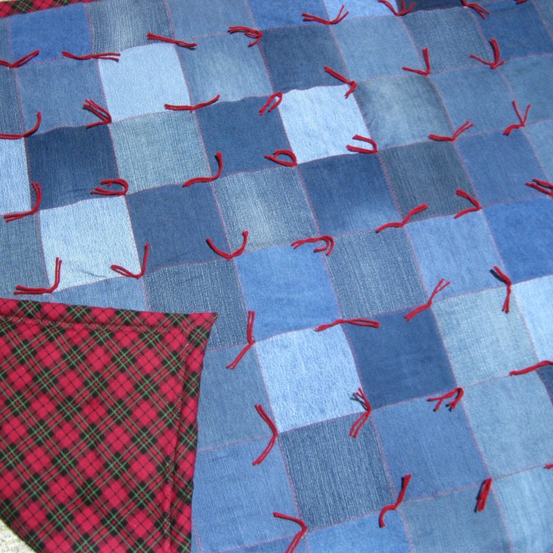 Denim Blanket - Etsy