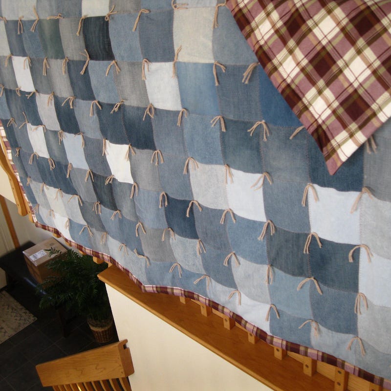 Denim Blanket - Etsy
