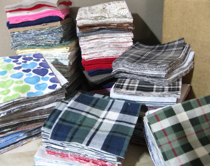 Bulk Flannel 5 Inch Square Fabric - Etsy